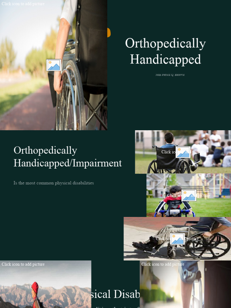 Orthopedically Handicapped | PDF | Scoliosis | Vertebral Column
