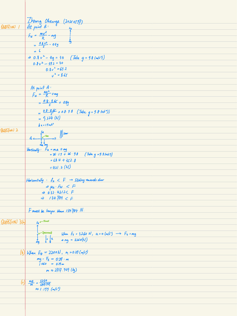 Lecture 3 - Applications of Newtons Laws | PDF