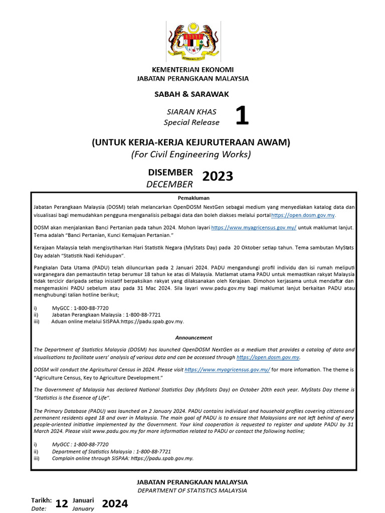 Siaran Khas 1 (SS) Disember 2023 | PDF