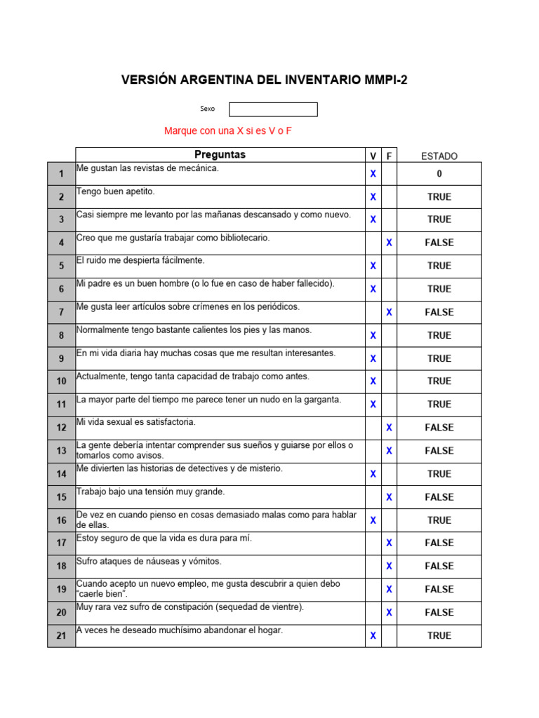 Rodrigo Test Psi | PDF