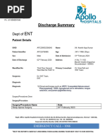 Standard Discharge Summary and Bill Format | PDF