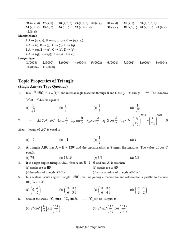 Geometry Practice Questions and Solutions | PDF | Elementary Geometry ...
