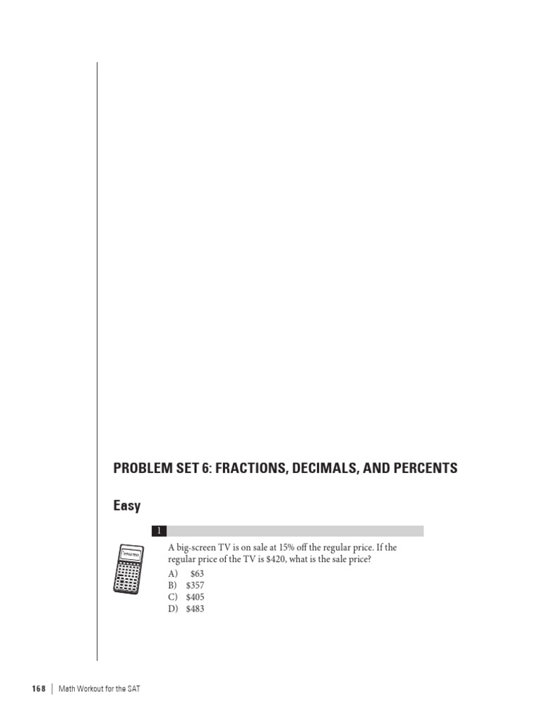 Digital SAT Math Problem Set 6 | PDF