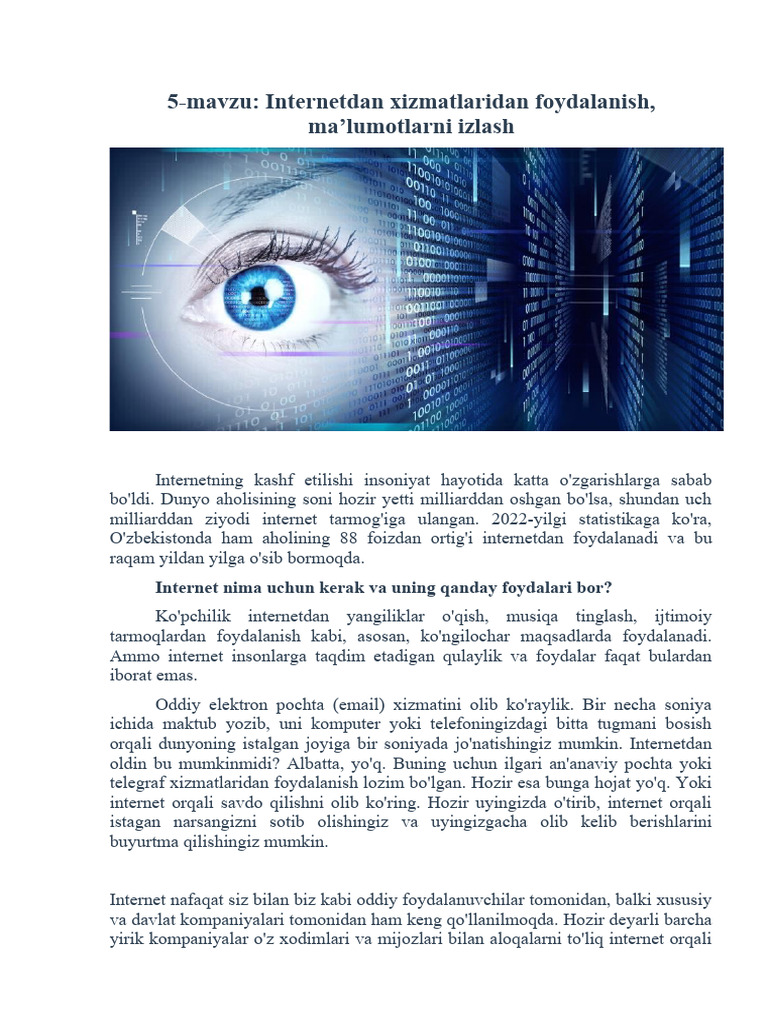 5-Mavzu 6-22 FULL | PDF