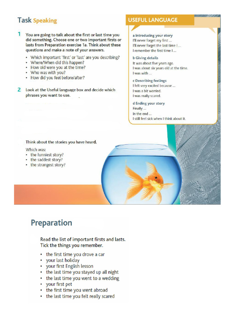 Speaking Task 1 | PDF