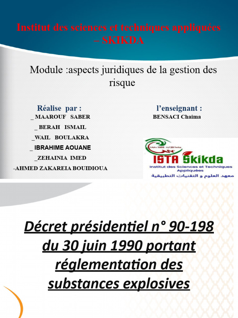 Décret Présidentiel N° 90-198 Du 30 Juin 1990 | PDF | Sécurité | Transport