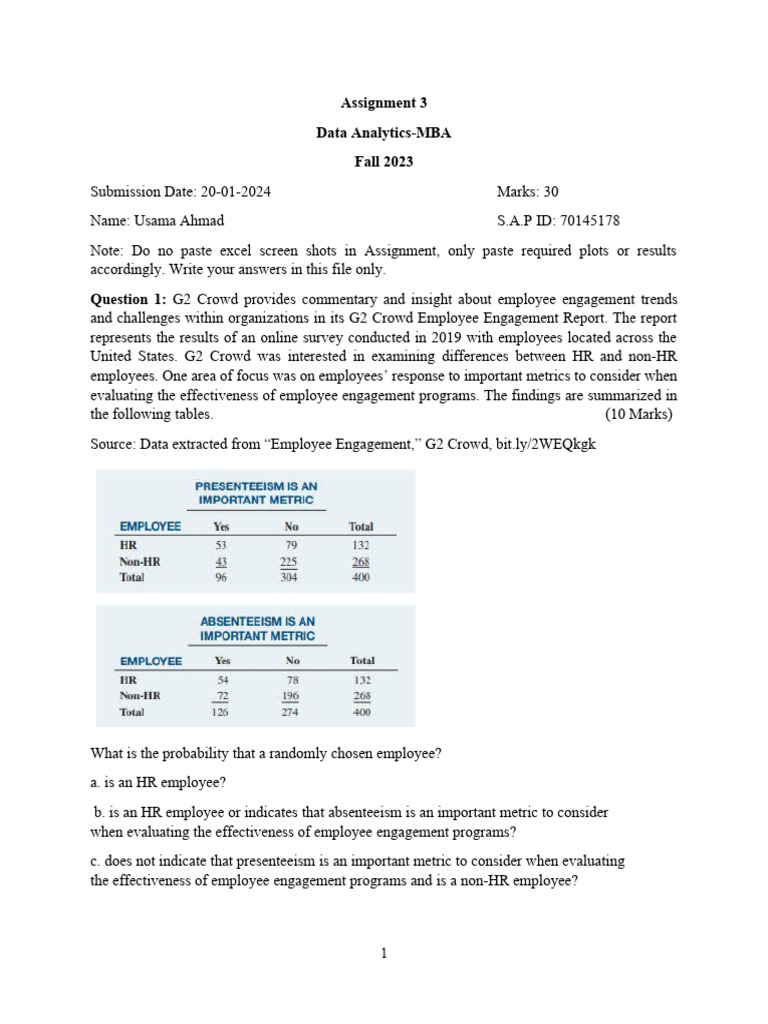 Assignment 3 (Solution) Done | PDF