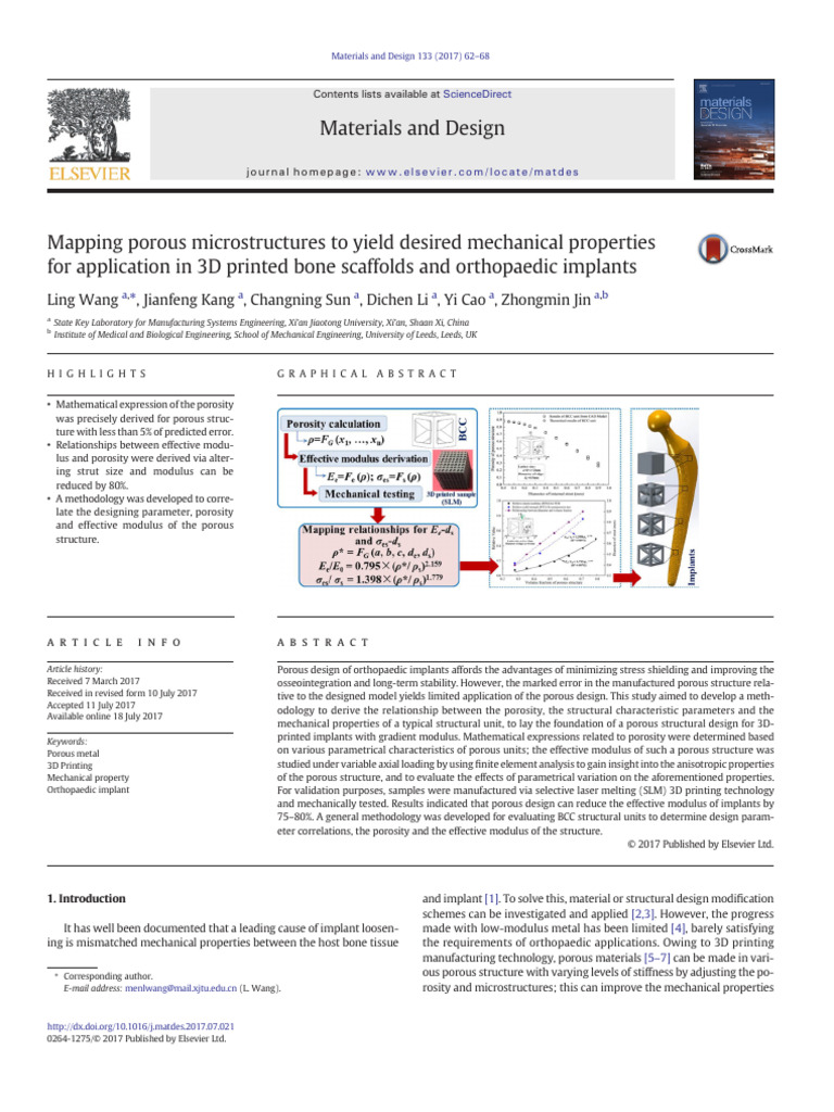 Mapping Porous Microstructures To Yield Desired Mechanical Properties | PDF | Young's Modulus ...