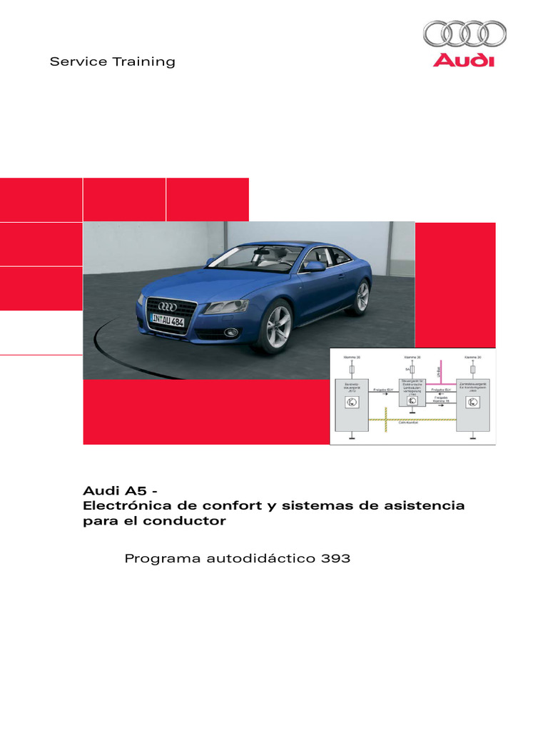 393 - Elect. de Confort y Sist. de Asistencias Al Conductor AUDI A5 | PDF | Sistema de freno ...