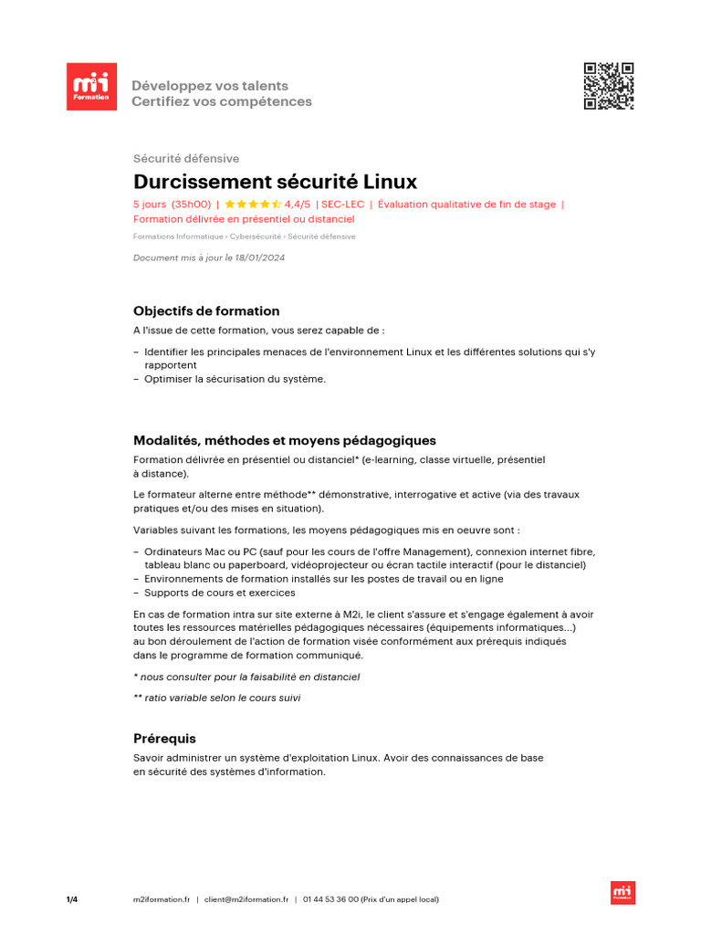 M2i Formation - SEC-LEC - DCDCDCDCDC | PDF