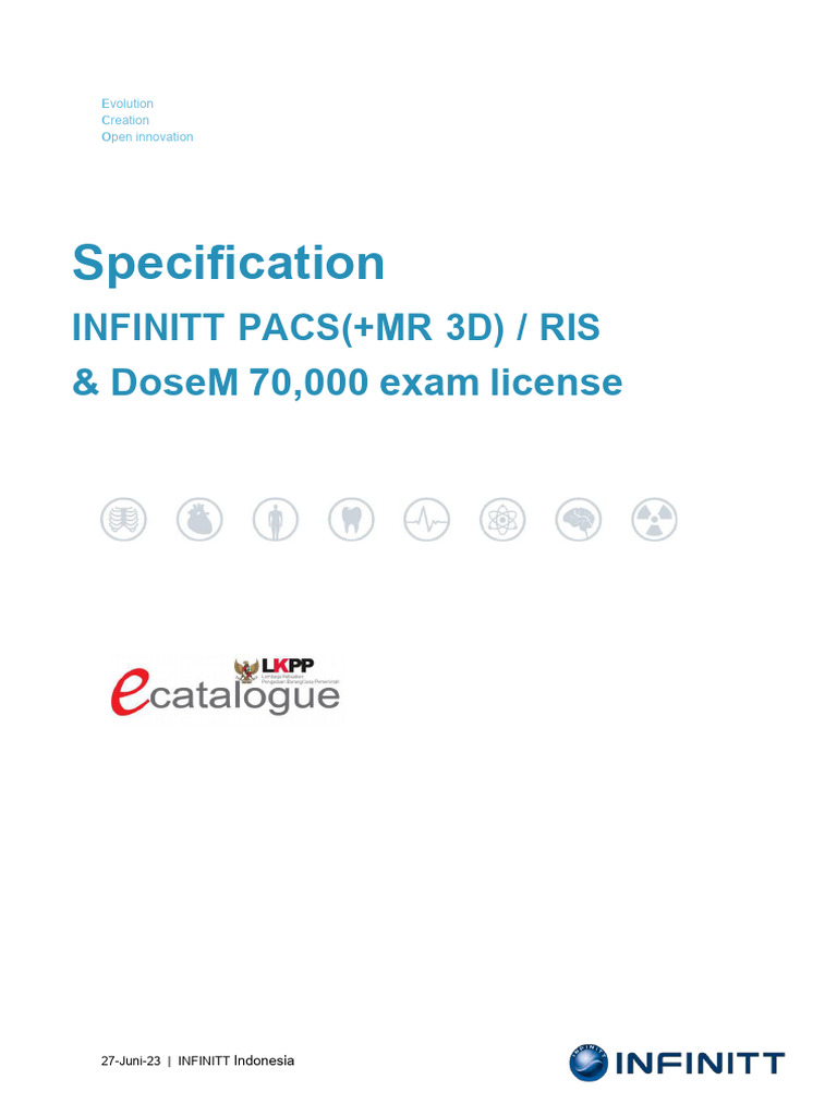 Specification: Infinitt Pacs (+MR 3D) / Ris & Dosem 70,000 Exam License | Download Free PDF ...