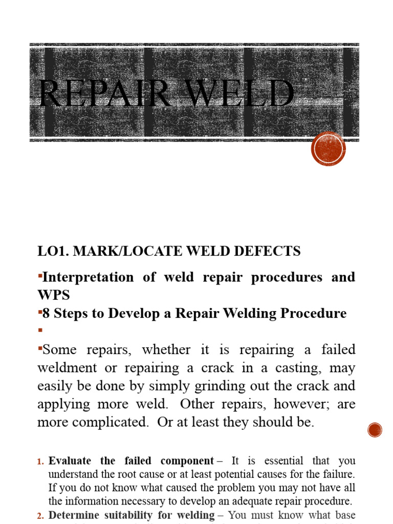 Repair Weld | PDF