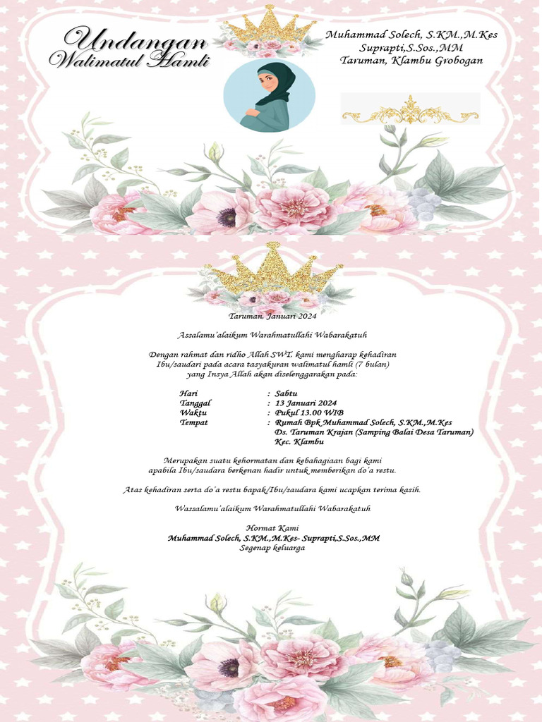 Undangan 7 Bulanan | PDF