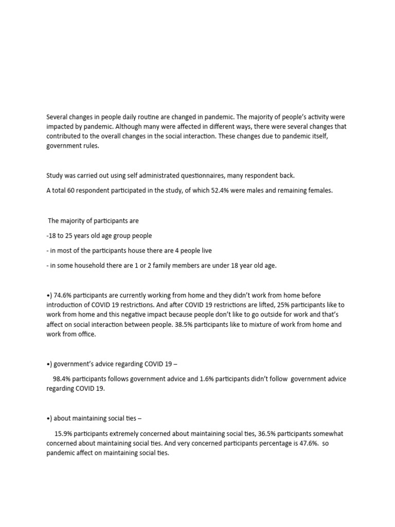 Scientific Survey - Social Interaction | PDF