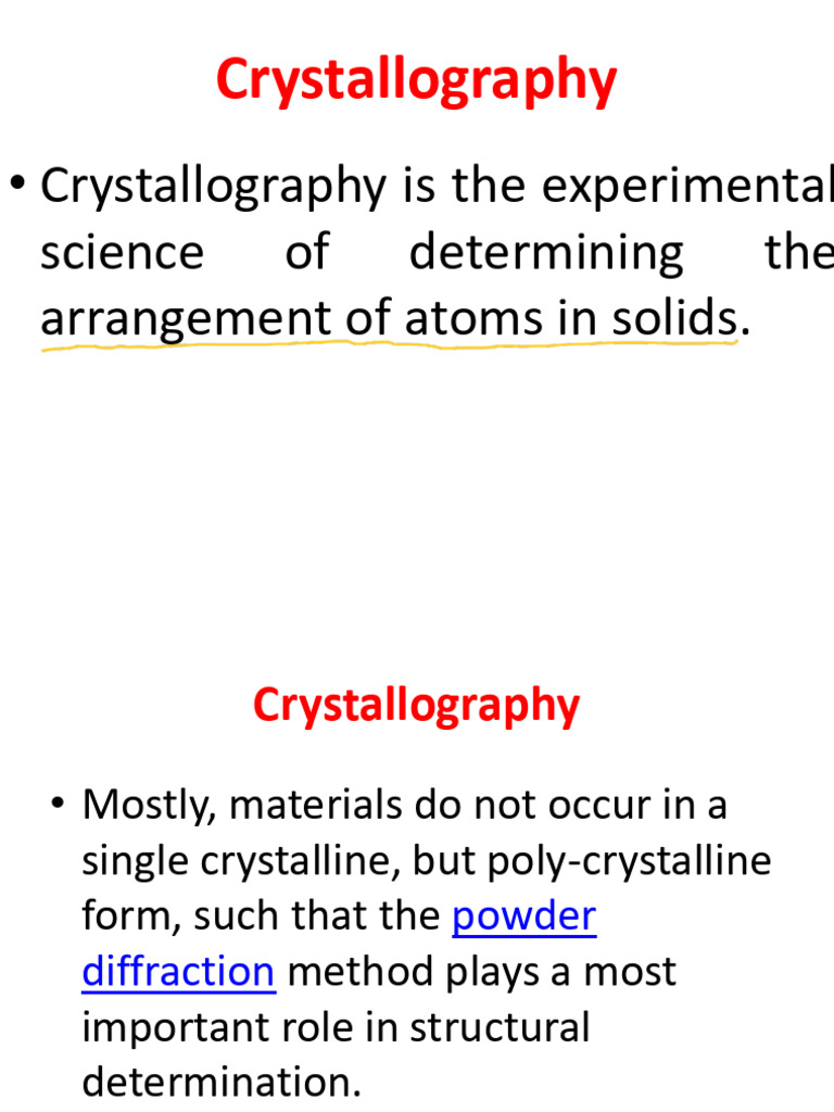 Crystal Structure Pdf Crystal Structure Crystal