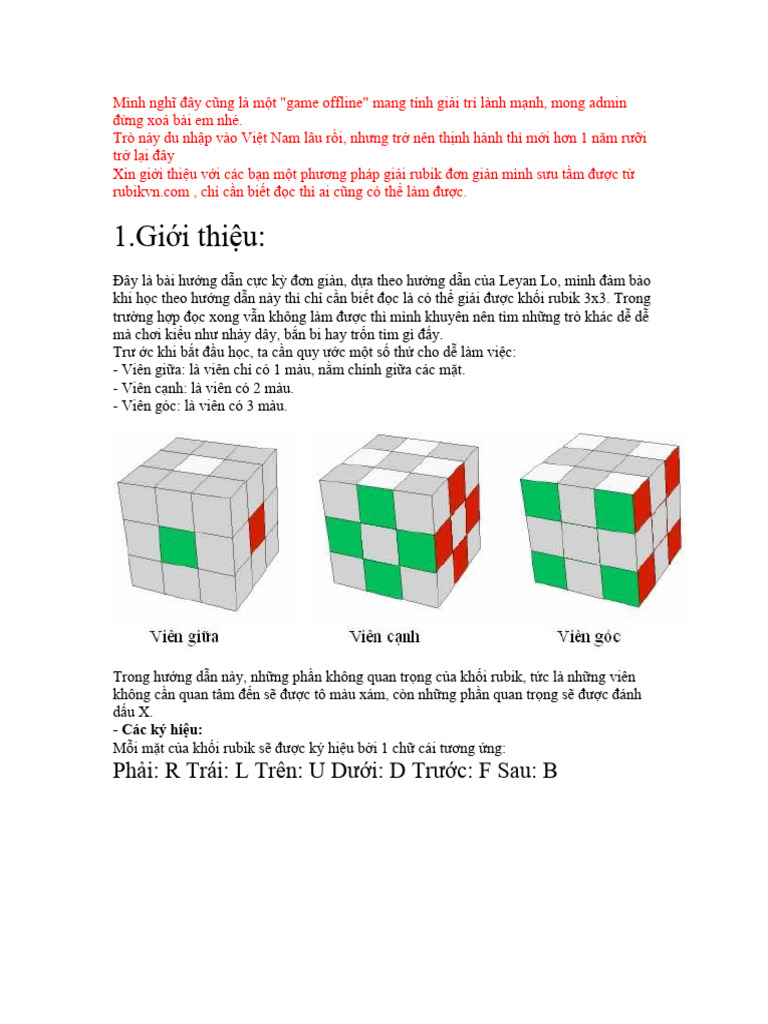 Cach Choi RUPIC | PDF