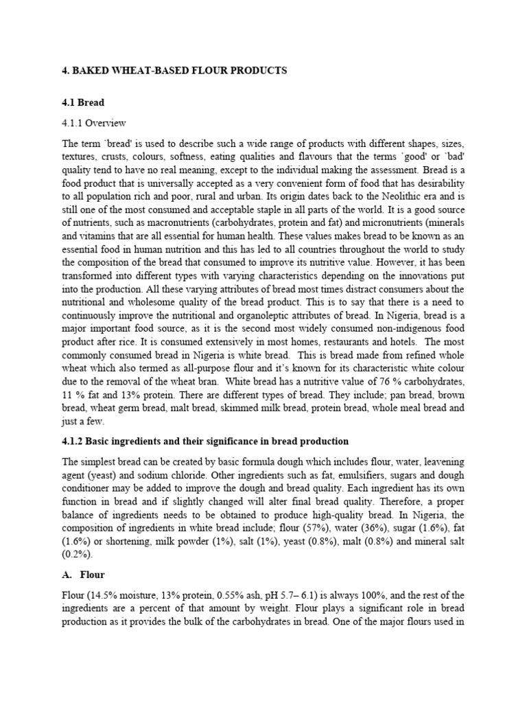 Note 2-FST 405 | PDF | Breads | Flour