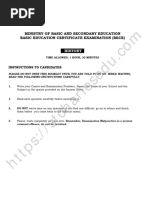 JSS3 BECE Past Question and Answer - Basic Education Certificate ...