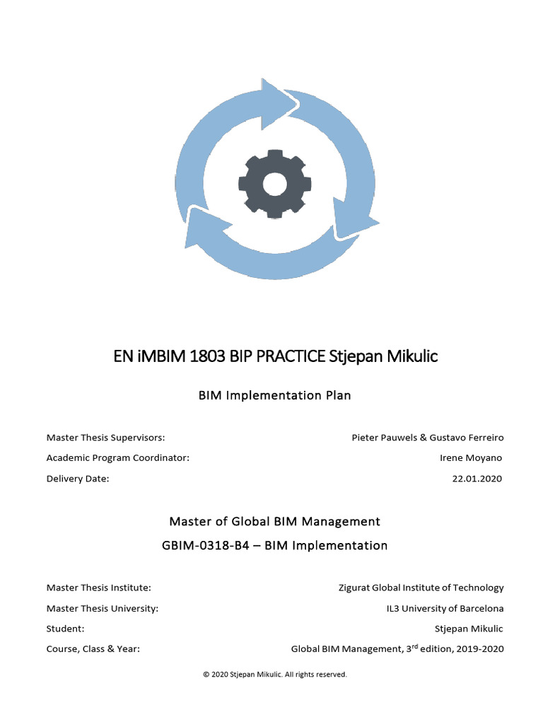 BIM Implementation Plan by Stjepan Mikulic | PDF | Building Information ...