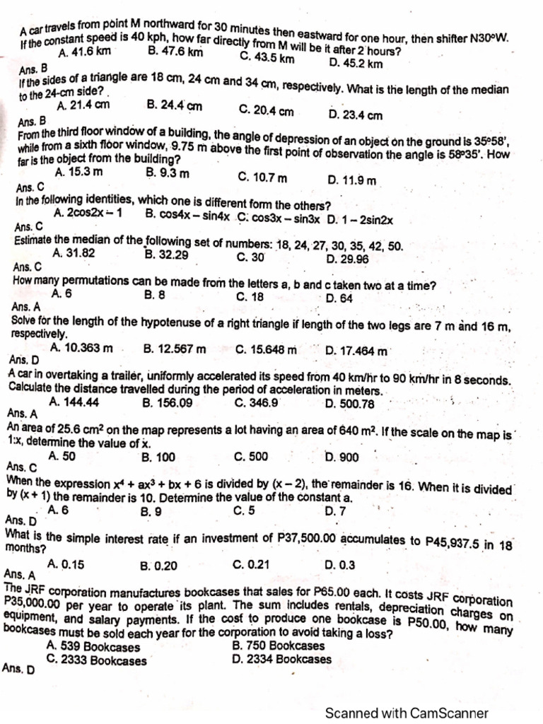 Math Booklet 5 | PDF
