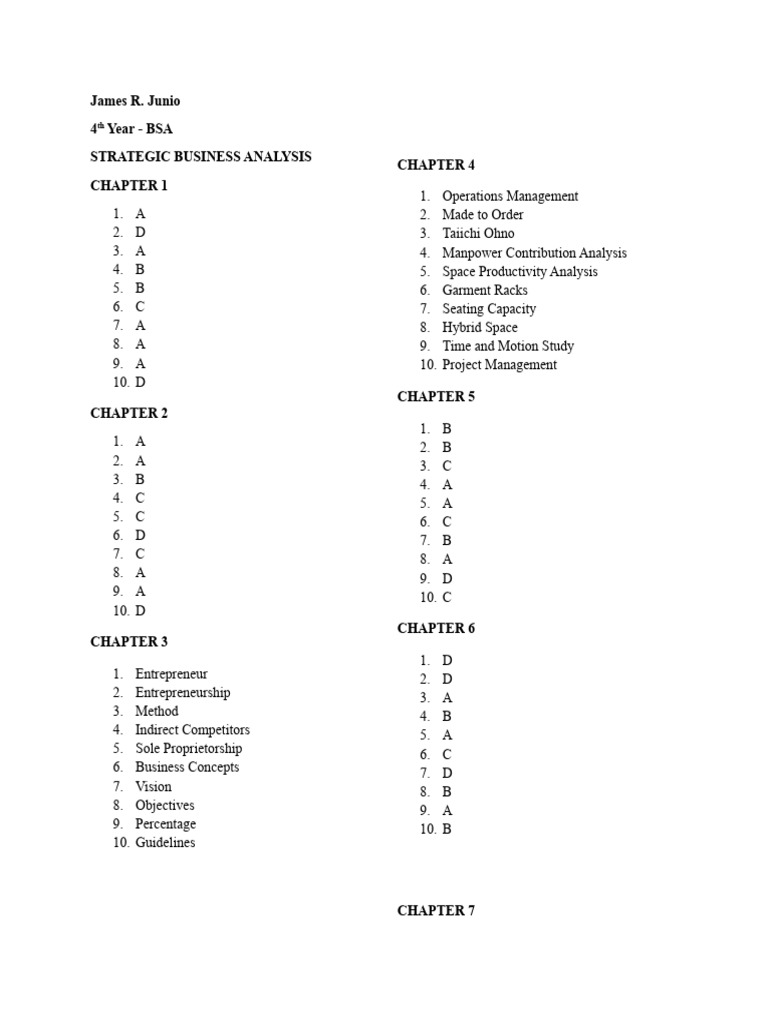 Stratman Answer Key All Chaps. | PDF | Retail | Human Resources