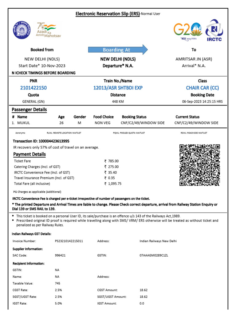 Train | PDF | Identity Document