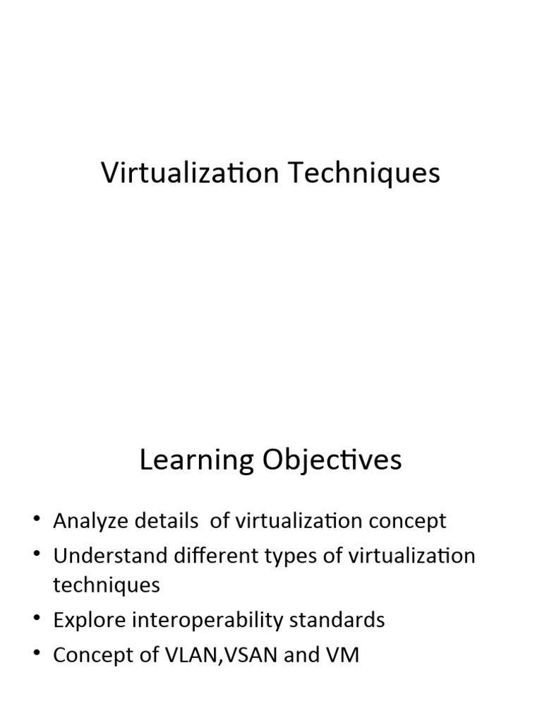 Lecture 2 Virtualization Techniques Pdf Virtual Machine Virtualization