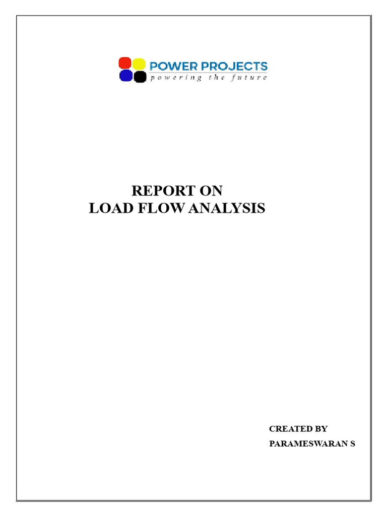 Load Flow Analysis in Power Systems | PDF | Electric Power Transmission ...