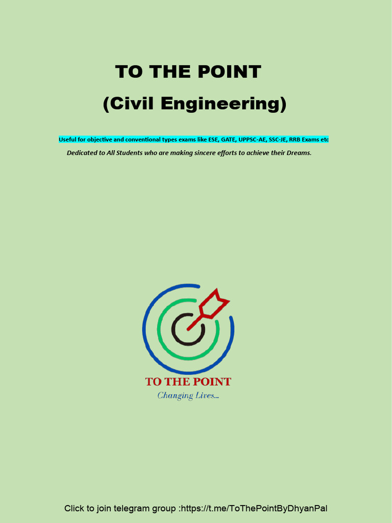 139 Days Civil Engineering Study Schedule........ Tothepoint | PDF