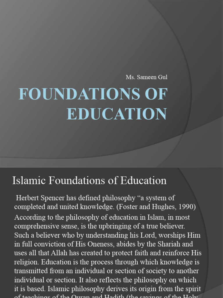 Foundations of Education | PDF | Psychology | Educational Psychology