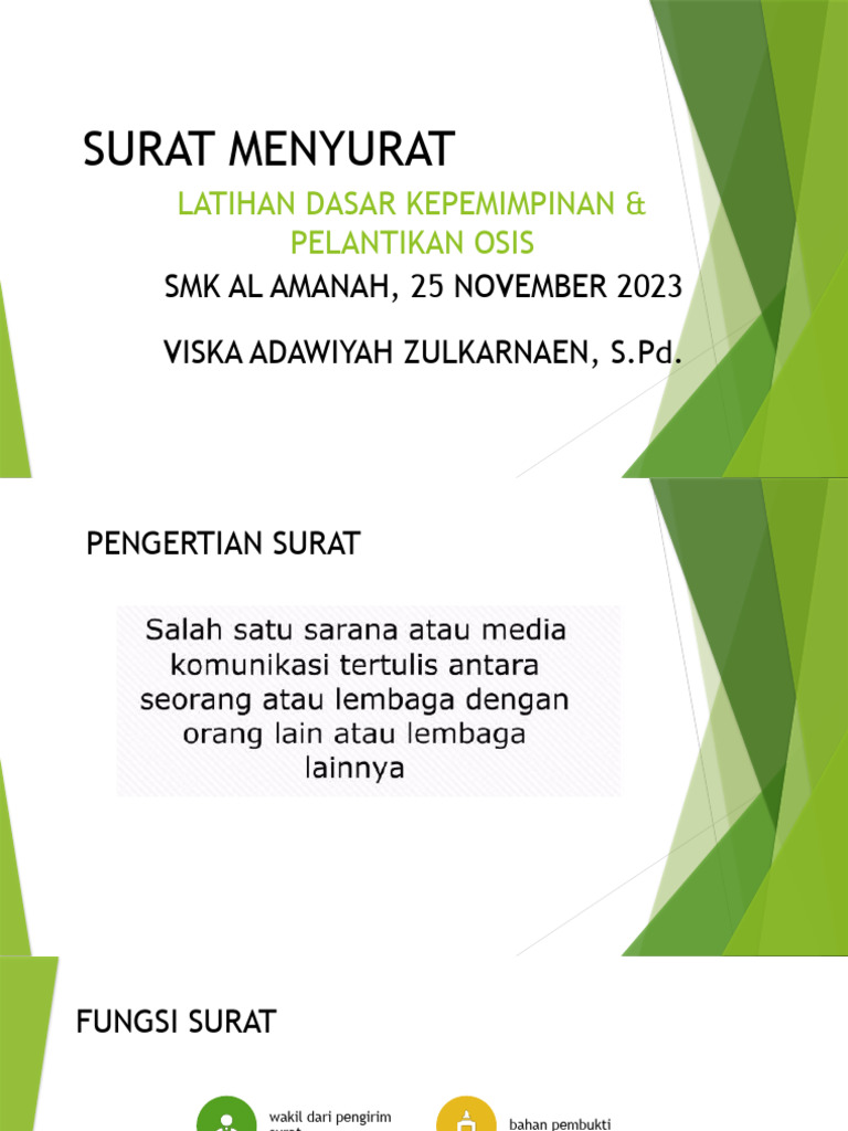 Materi Surat Menyurat | PDF