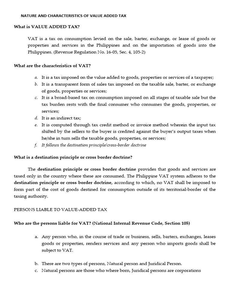 Value Added Tax | PDF | Value Added Tax | Taxes