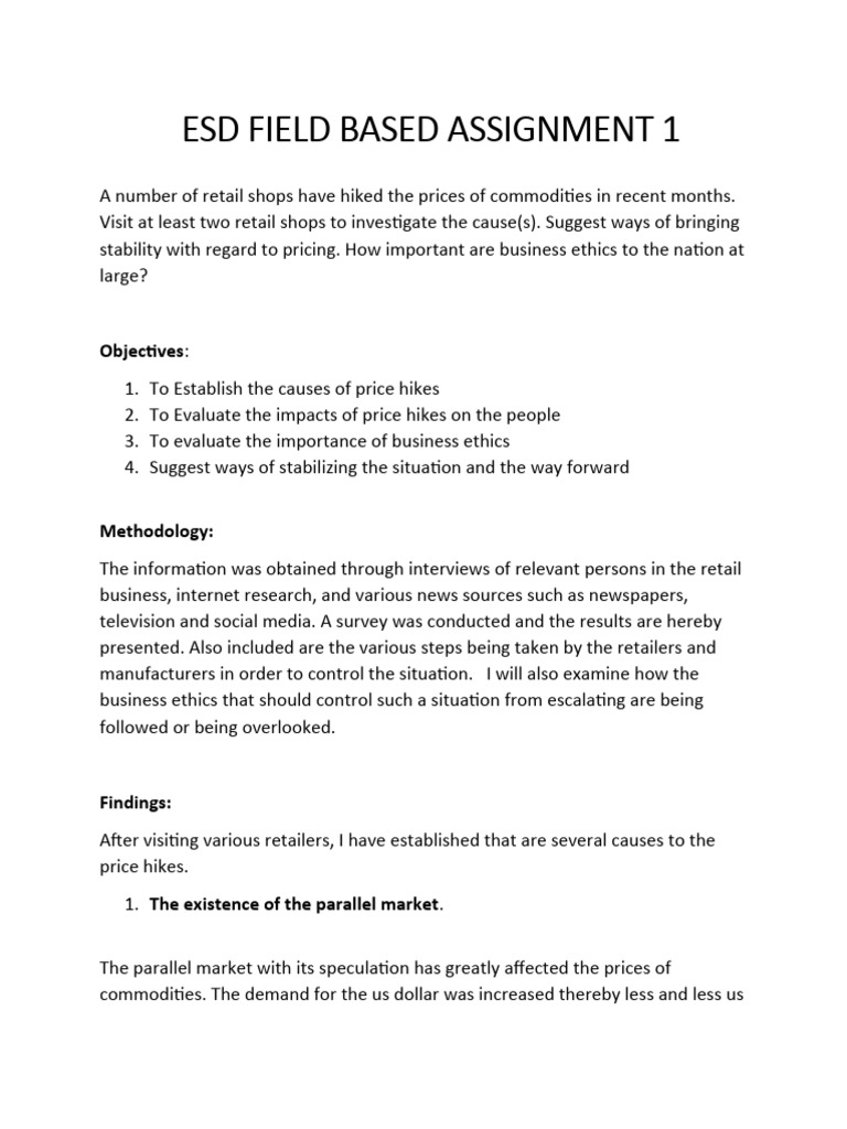 Esd Assignment | PDF | Prices | Currency