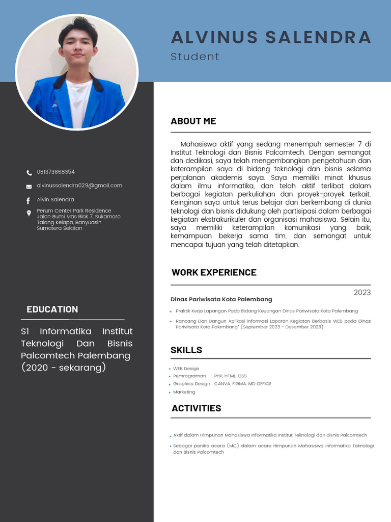 Black White Minimalist CV Resume | PDF | Bisnis