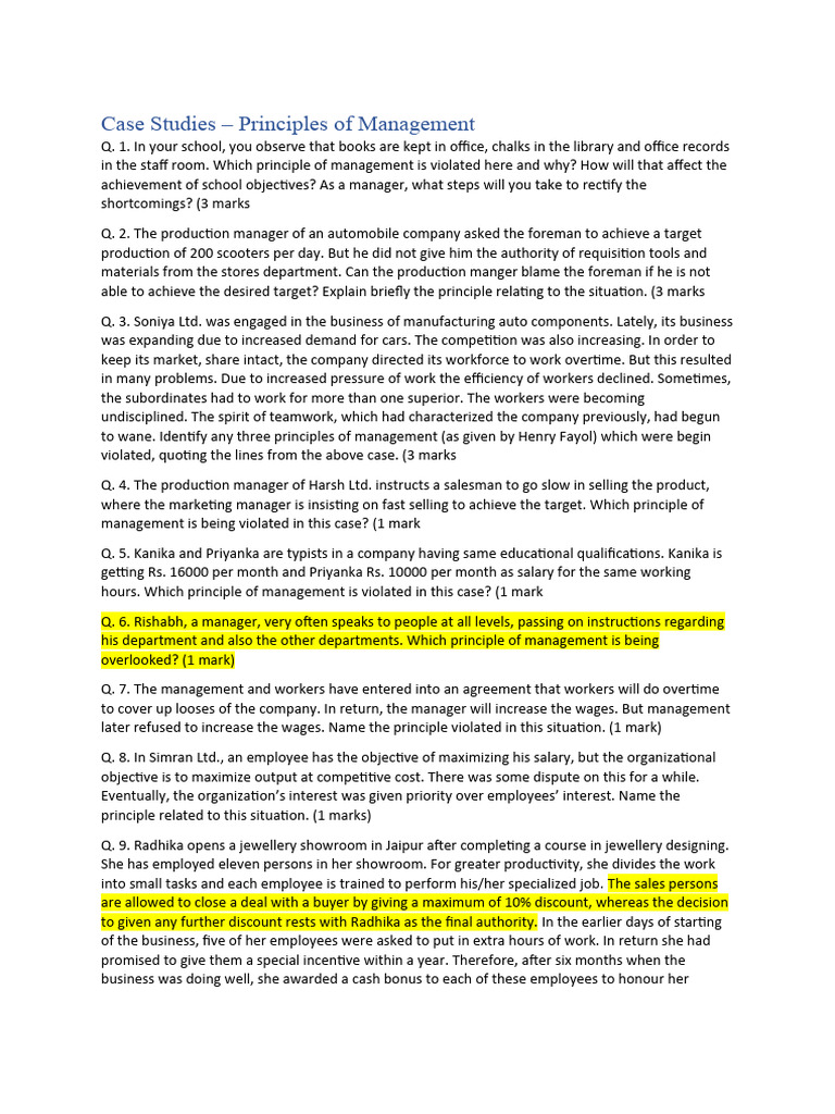 Case Study BST CH - 2 | PDF | Money | Employment