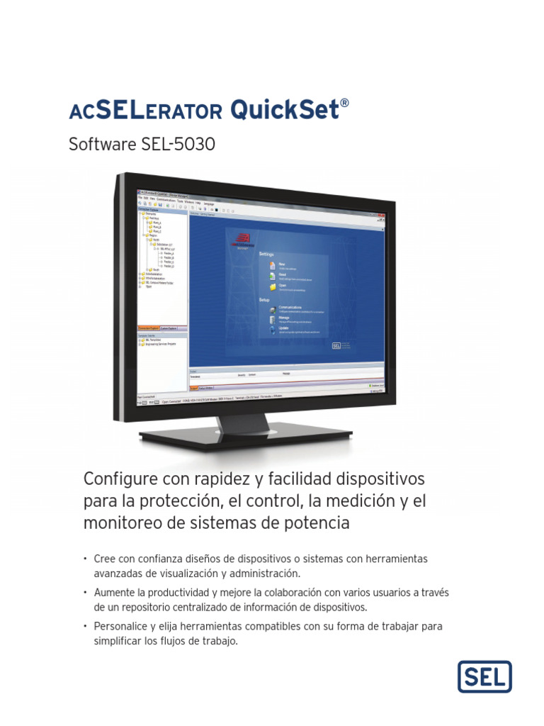 acSELerator QuickSet SEL-5030 ES | PDF | Software | Hardware de la ...
