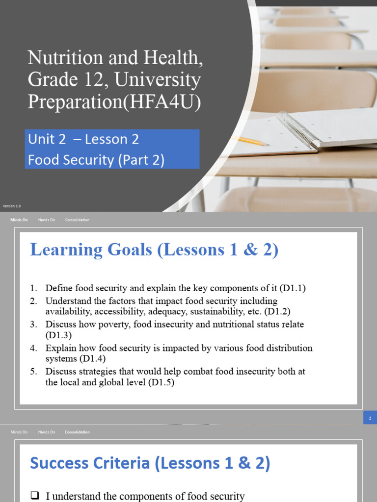 Unit 2 - Lesson 2 - Food Security (Part 2) | PDF | Food Security ... Unit 2 - Lesson 2 - Food Security (Part 2) | PDF | Food Security ...