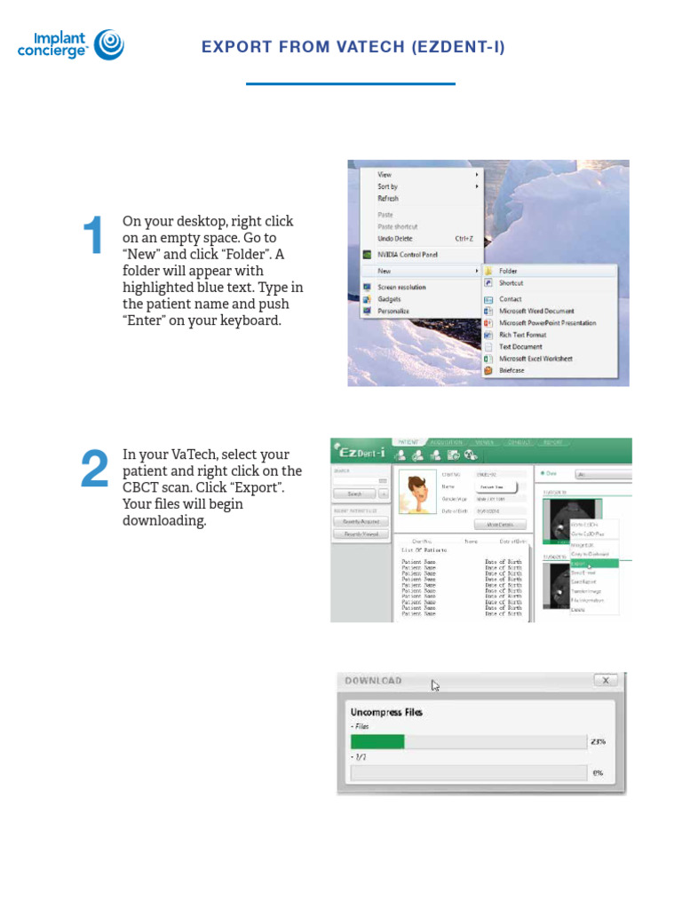 Export and Upload DICOM Files Guide | PDF