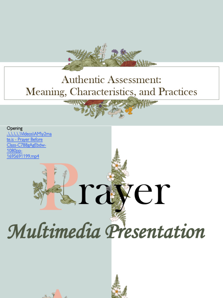 Authentic Assessment | PDF | Educational Assessment | Learning