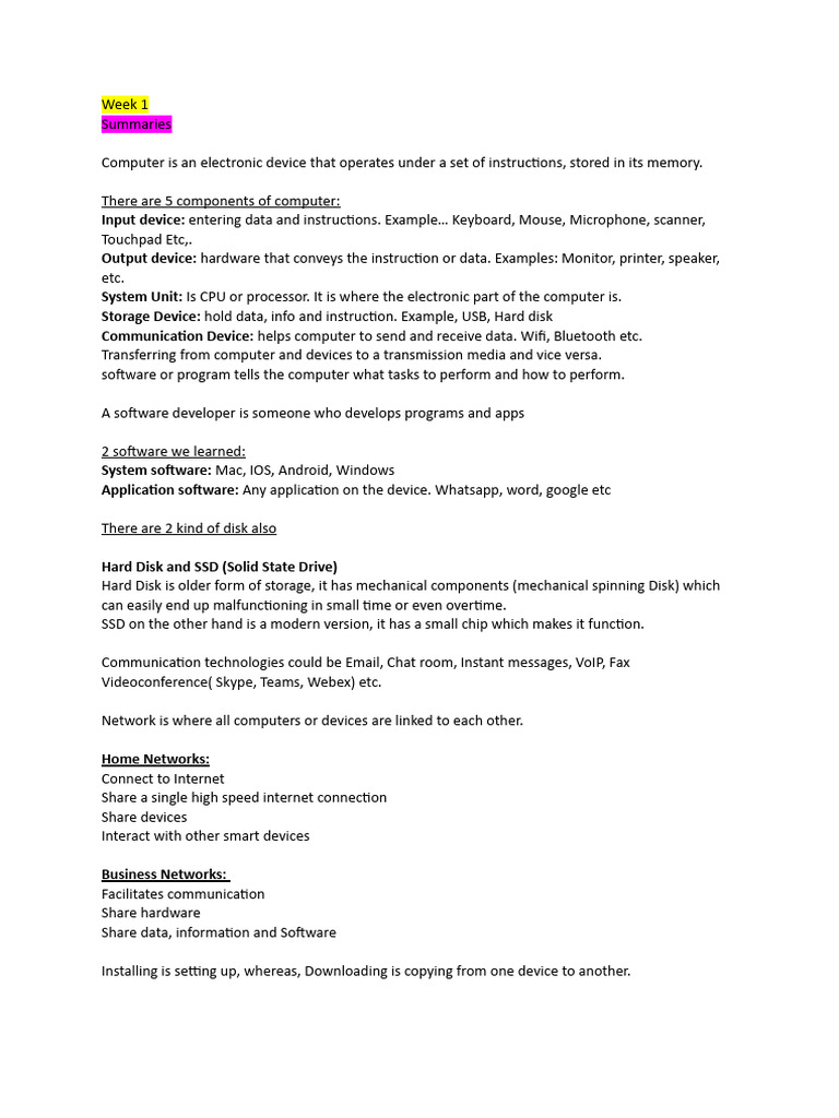 GED 101 Lec | PDF | Random Access Memory | Central Processing Unit