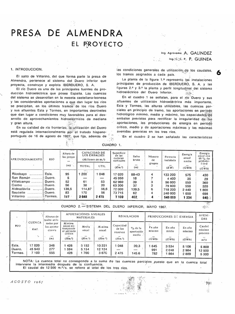 ZA-Presa de Almendra (1967) | PDF