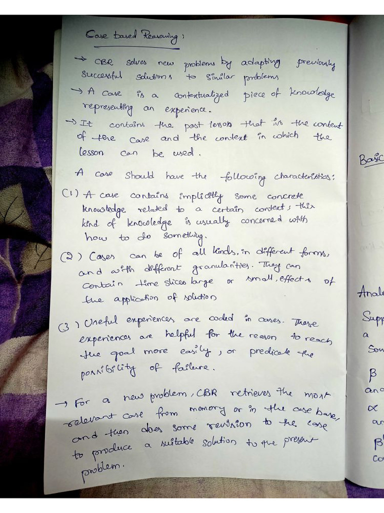 Case Based Reasoning - AI | PDF