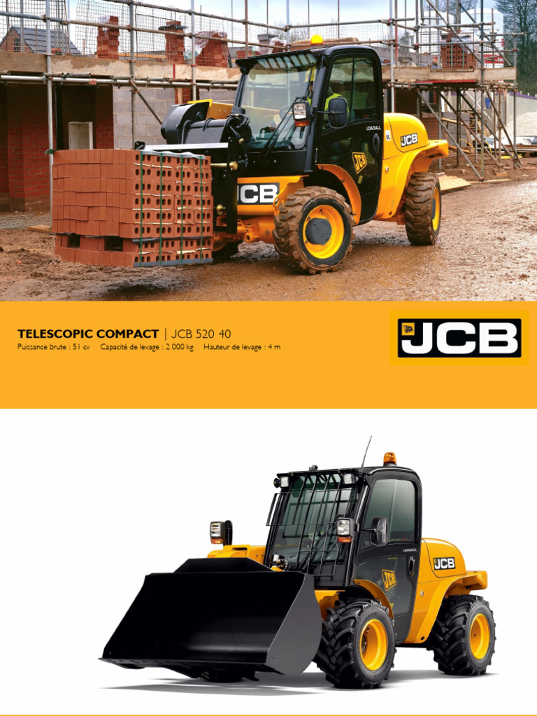 Fiche technique JCB 520-40 compacte | PDF | Frein | Moteurs