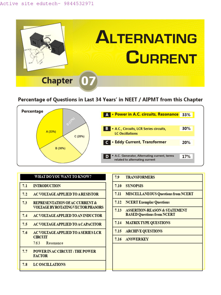 Alternating Current | PDF | Inductor | Alternating Current