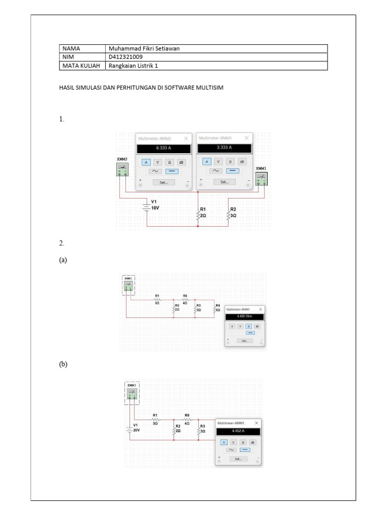 Simulasi Software Multisim | PDF | Teknologi & Rekayasa