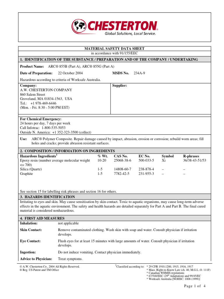 855A | PDF | Chemical Substances | Materials