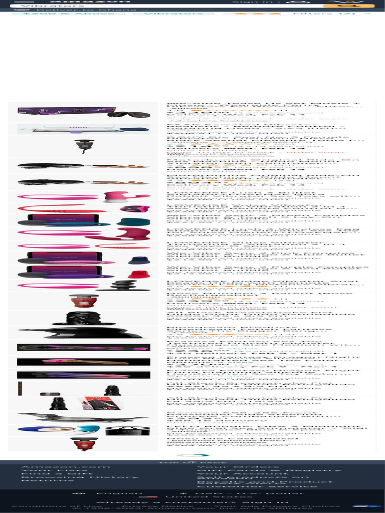 Vibrators - $200 & Above Vibrators | PDF | Dildo | Human Reproduction