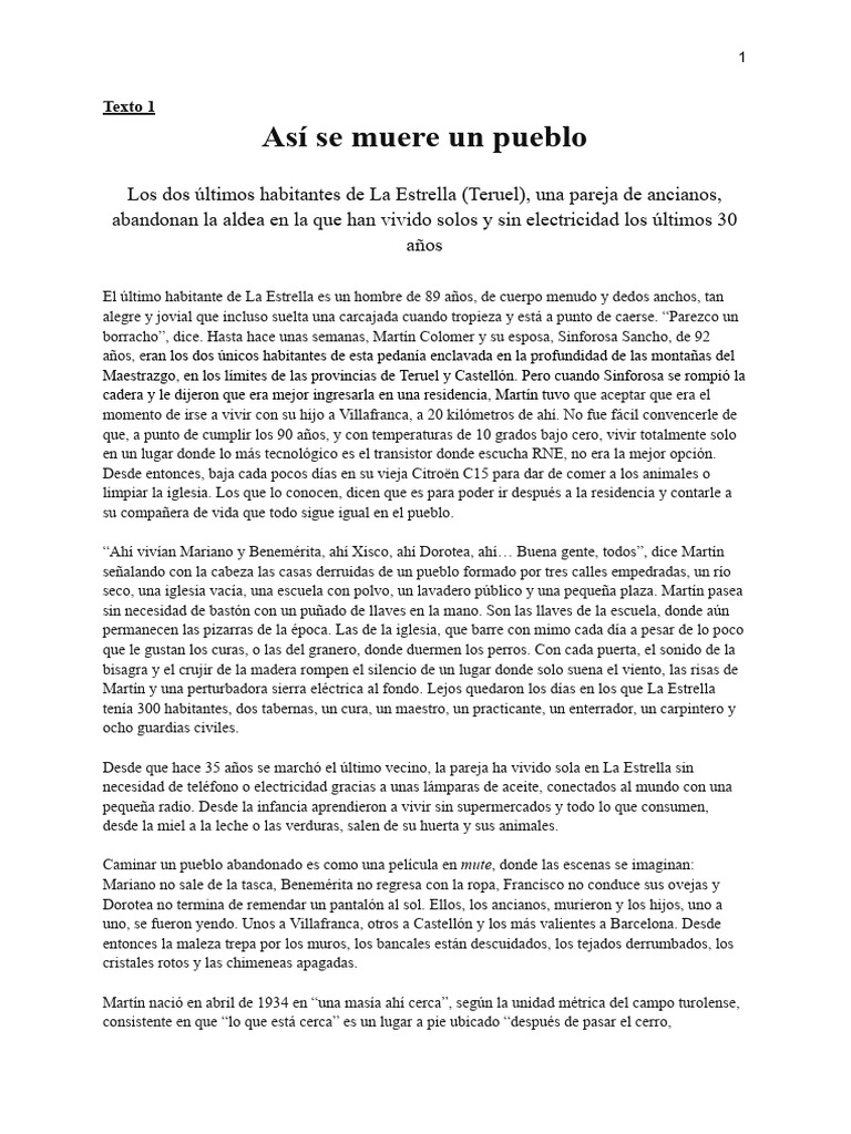 Así Se Muere Un Pueblo Pdf