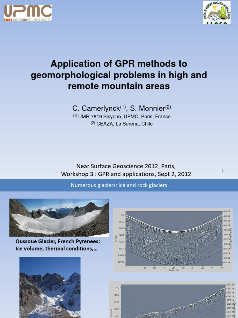 GPR Workshop 8 | PDF | Glacier | Topography