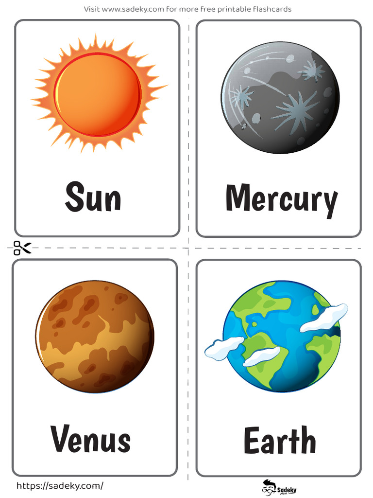 Free Printable Solar System Flashcards | PDF